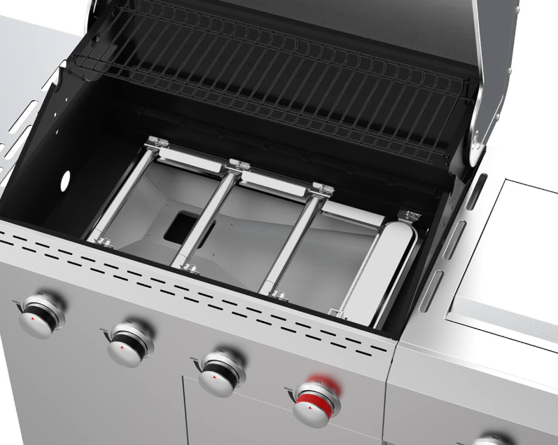 Cucina 4 Burner Gas Grill with Sear Zone and Side Burner – Nexgrill AU